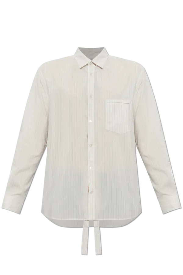 POST ARCHIVE FACTION Shirt With Back Slits - Cream