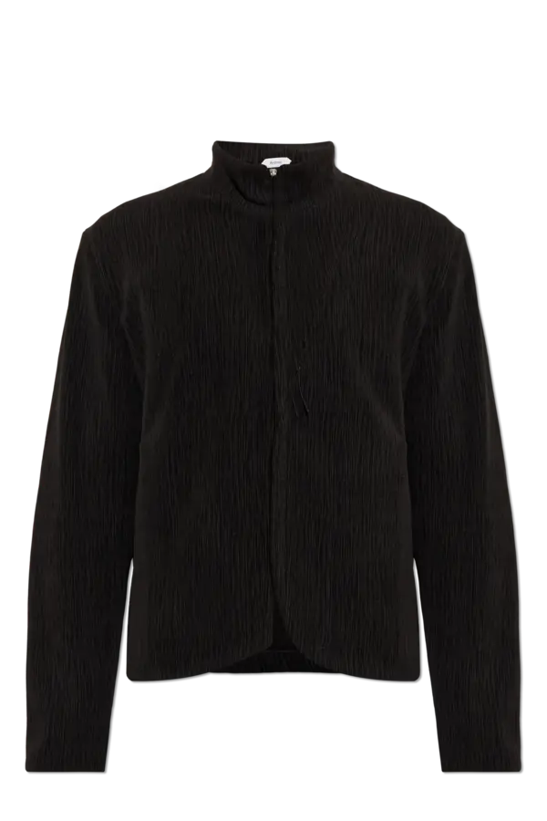 POST ARCHIVE FACTION Ribbed Jacket With Stand Collar By