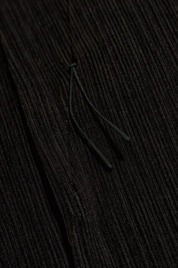 POST ARCHIVE FACTION Ribbed Jacket With Stand Collar By