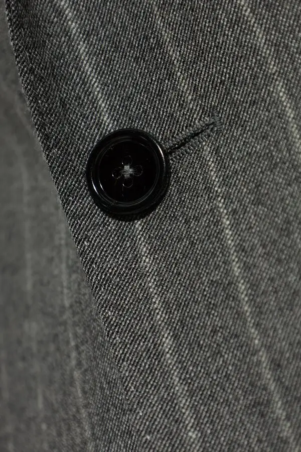 Dolce & Gabbana Gray Wool Blazer With Single Vent