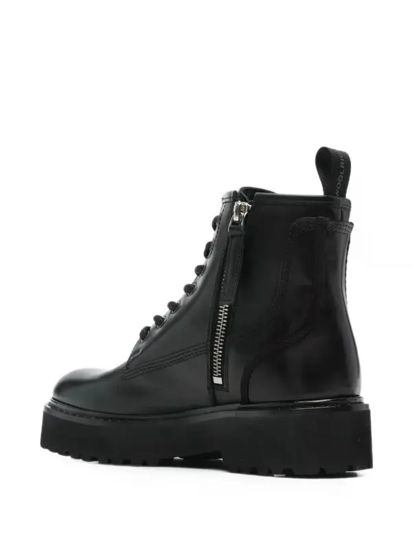 Woolrich Lace-up Platform Ankle Boots