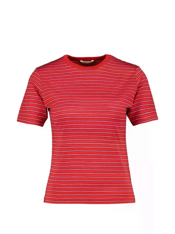 Auralee Striped Wool T-shirt