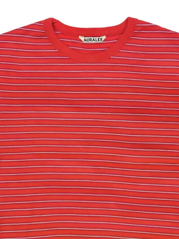 Auralee Striped Wool T-shirt