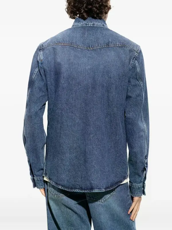 Moncler Logo-patch Denim Shirt