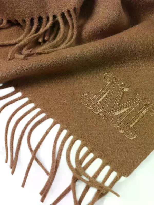 Max Mara Cashmere Fringed Scarf