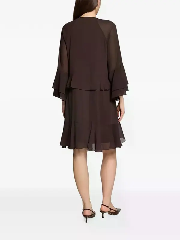VERA MONT Ruffled Tiered Mini Dress