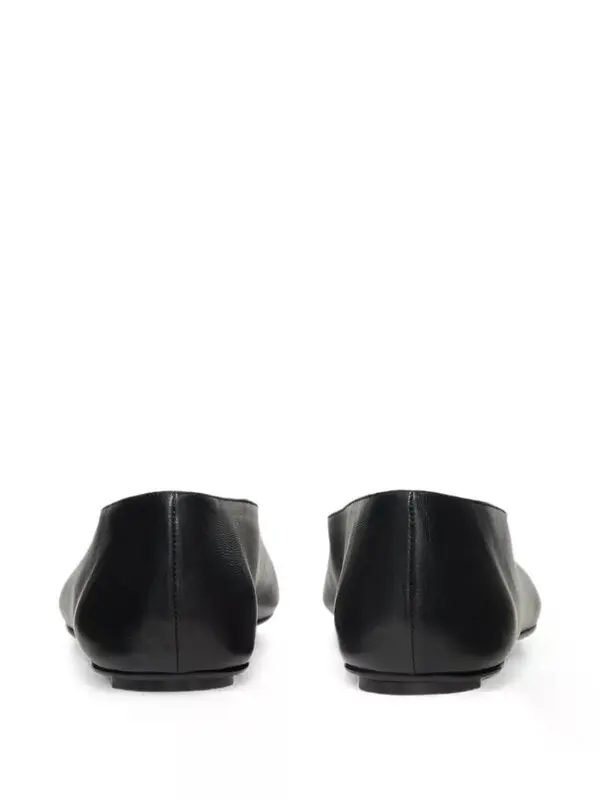 MARINE SERRE Smooth Leather Ms Ball Classic Ballerina Flats