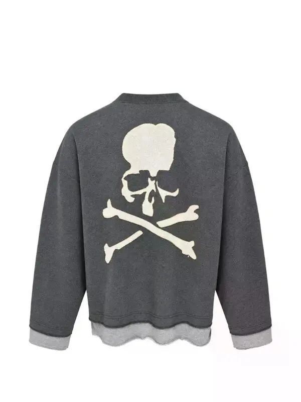 MASTERMIND WORLD Layered-effect Skull-motif Sweater