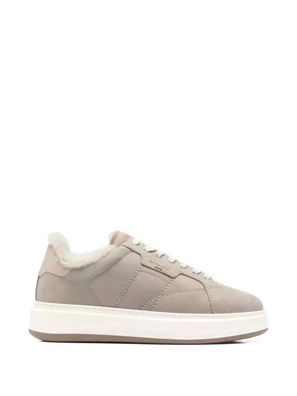Woolrich Shearling-lined Leather Sneakers