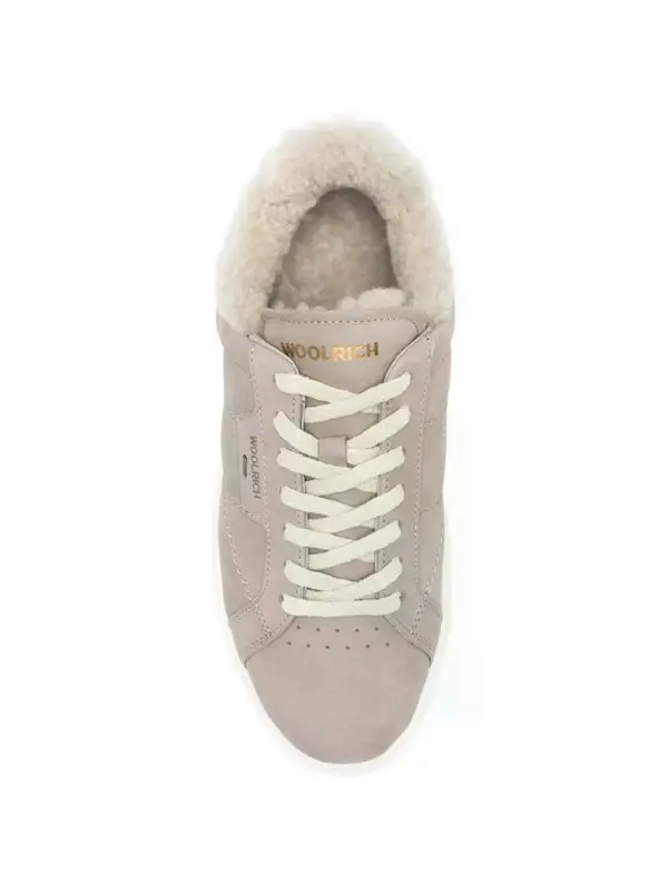 Woolrich Shearling-lined Leather Sneakers