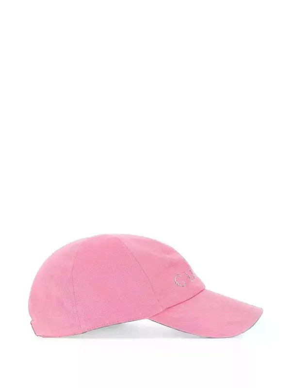 Gucci Crystal-embellished Baseball Cap - Pink
