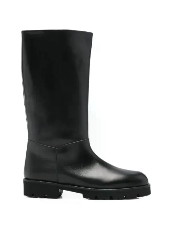 Dear Frances Loch Leather Boots - Black
