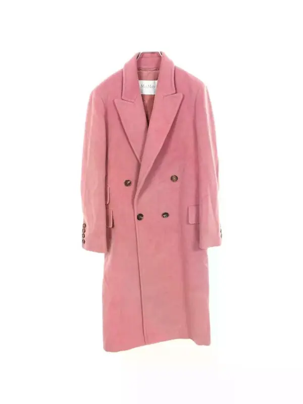 Max Mara 2010s Double-breasted Coat - Pink