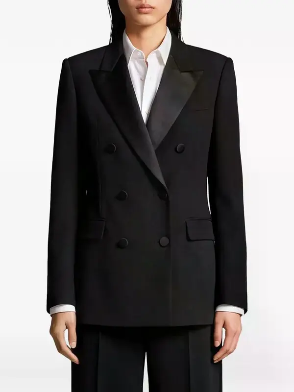 SUTTON NEW YORK Double-breasted Peak-lapel Blazer