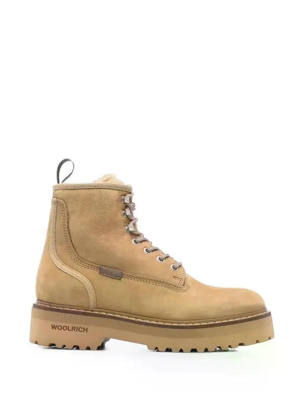 Woolrich Shearling-lined Platform Ankle Boots