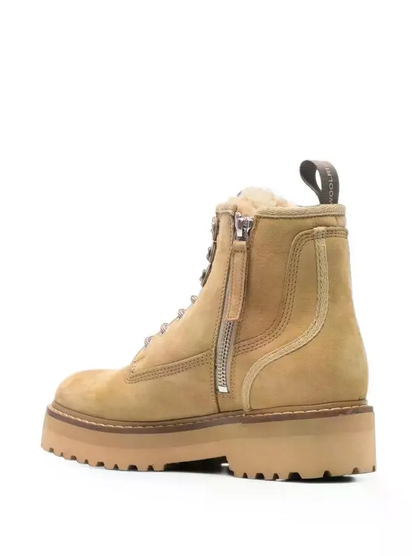 Woolrich Shearling-lined Platform Ankle Boots