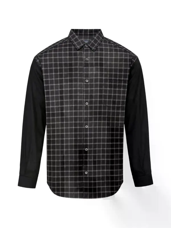 Comme Des Garçons Check-pattern Panelled Shirt