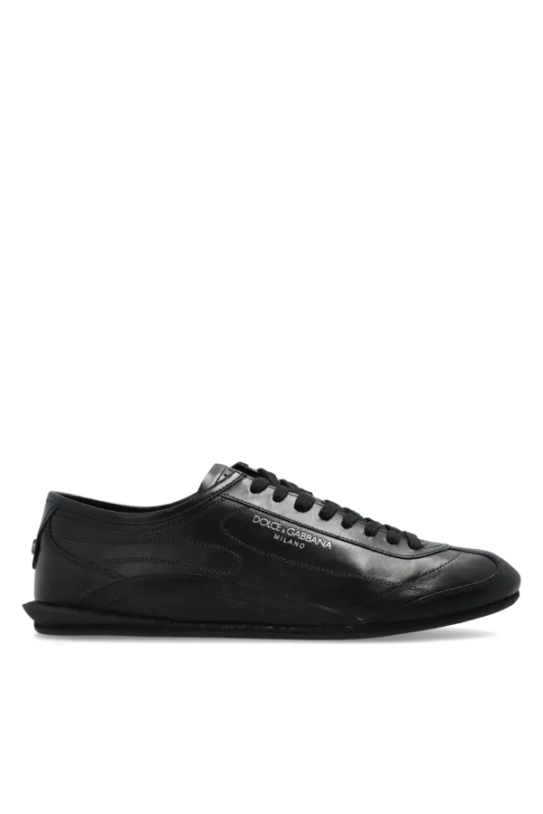 Dolce & Gabbana Lipari Low-top Leather Sneakers - Black
