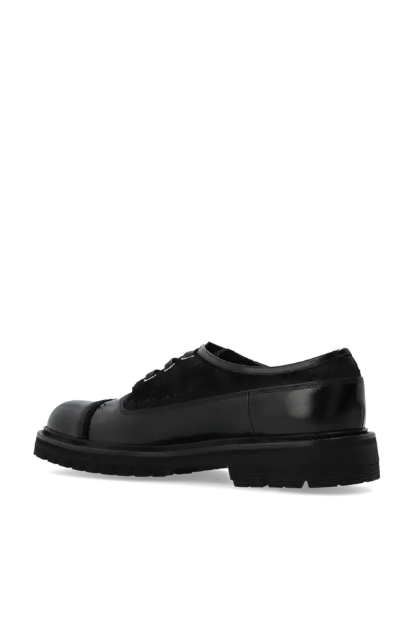 Dolce & Gabbana Leather Lace-up Flat Shoes By