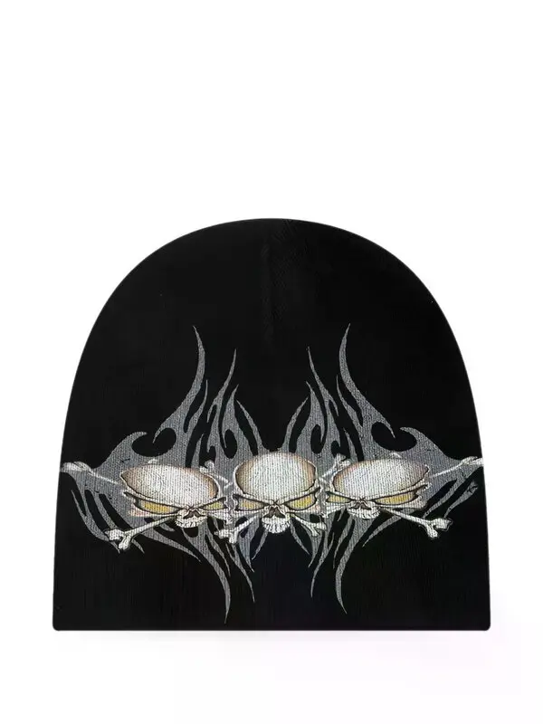 HELLSTAR Tribal Skullz Beanie Hat