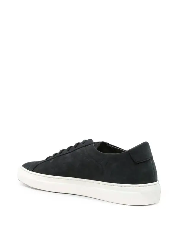 COMMON PROJECTS Gold-tone Serial Number Sneakers - Black
