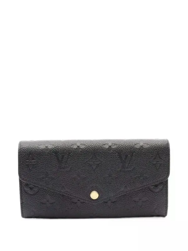 LOUIS VUITTON Sarah Monogram Empreinte Wallet - Black