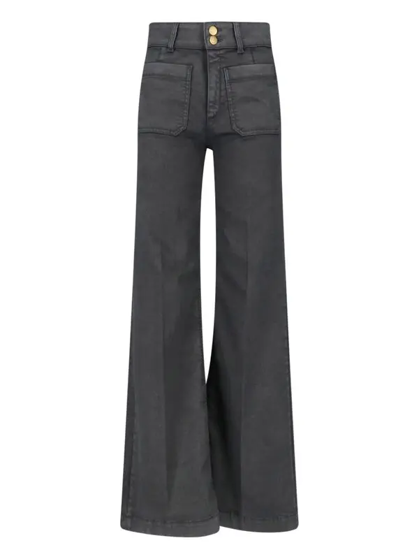 Seafarer High-waist Wide-leg Jeans - Black