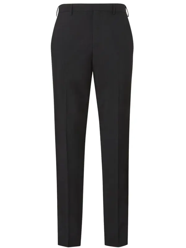 Fendi S Virgin Wool Trousers - Black