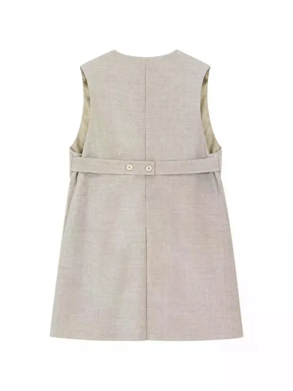 CLIPS V-neck Single-breasted Waistcoat
