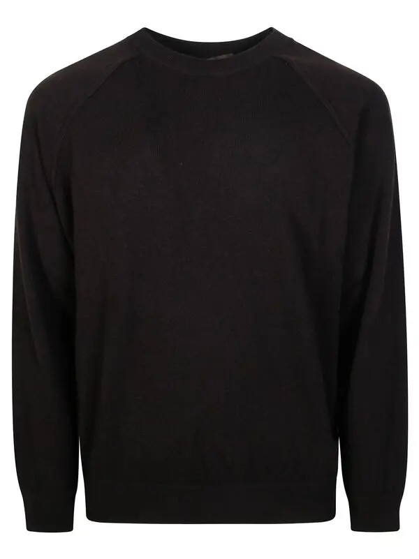 FILIPPO DE LAURENTIIS Wool Cashmere G-neck Raglan Sweater - Marrone