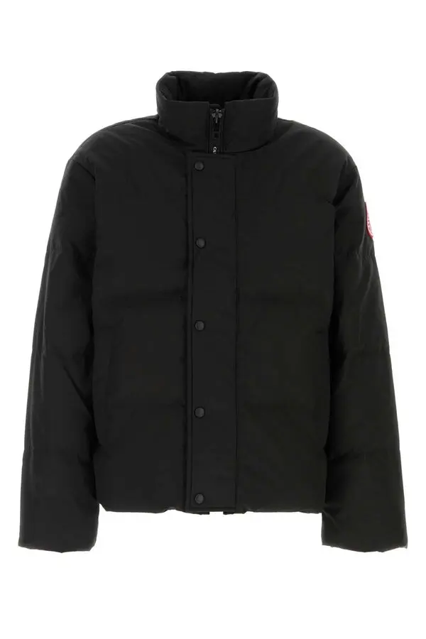 Canada Goose Bayview Down Jacket In Polyester Blend With Quilted Warmth - Black