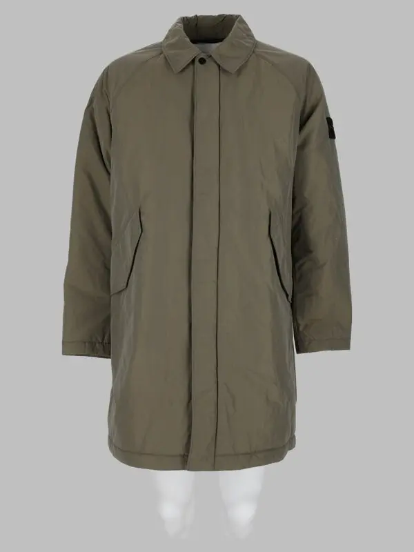 Stone Island Micro Twill Long Overcoat