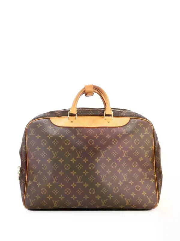 LOUIS VUITTON Alize Bag Monogram Canvas 24 Heures Travel Bag