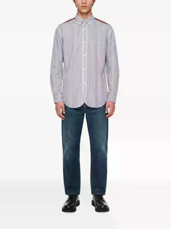 Junya Watanabe Striped Panelled Shirt