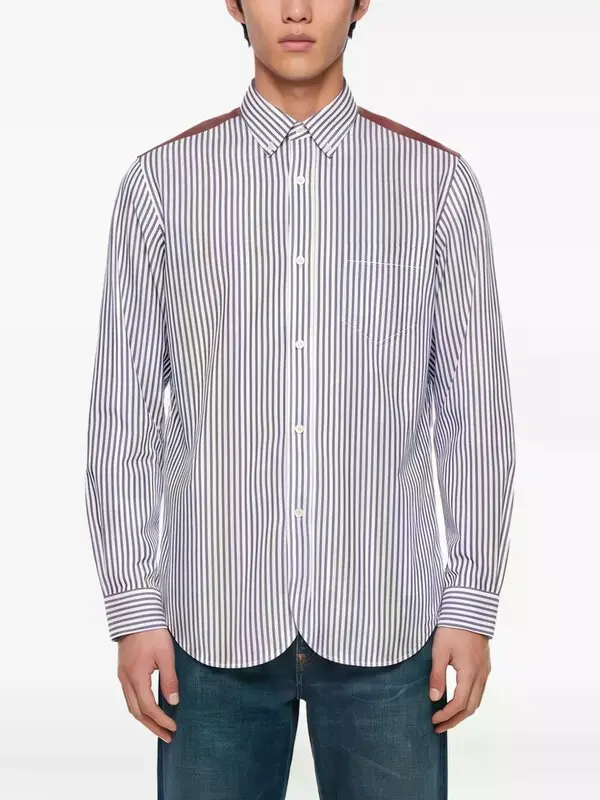 Junya Watanabe Striped Panelled Shirt