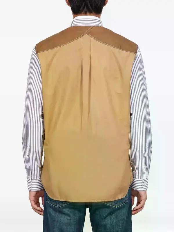 Junya Watanabe Striped Panelled Shirt