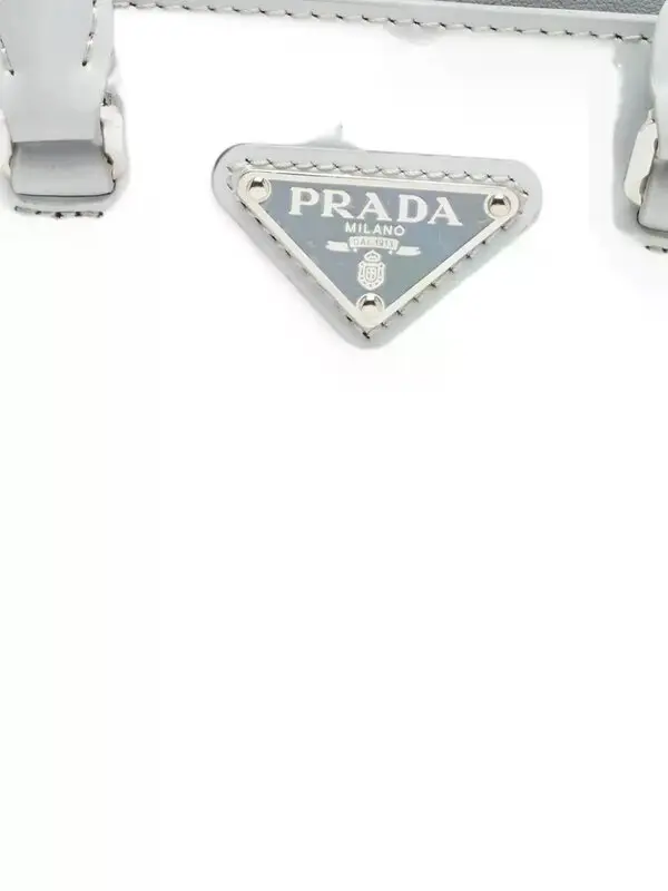 Prada Small Logo-plaque Tote Bag