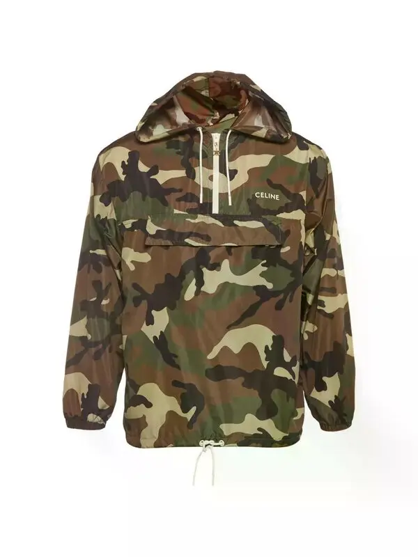 Celine Camouflage-print Windbreaker Jacket