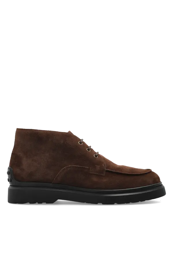TOD'S Suede Ankle Boots - Brown