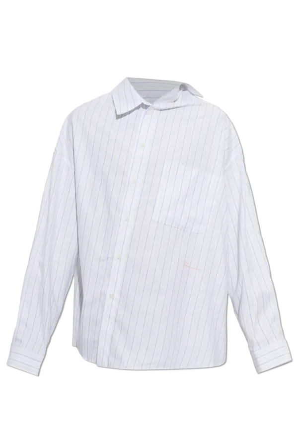 Jacquemus Striped Cotton Oversize Shirt