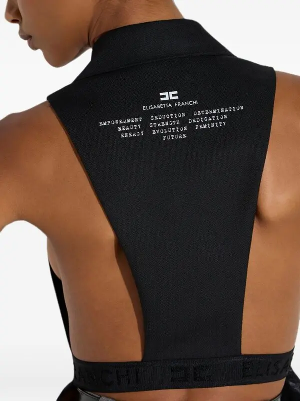 Elisabetta Franchi Wool Double-breasted Vest