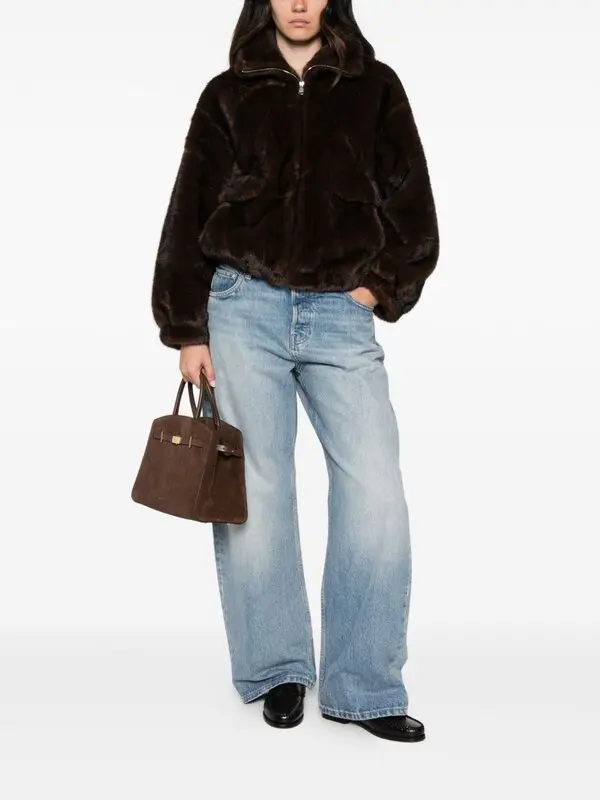 SOSUE Faux-fur Bomber Jacket