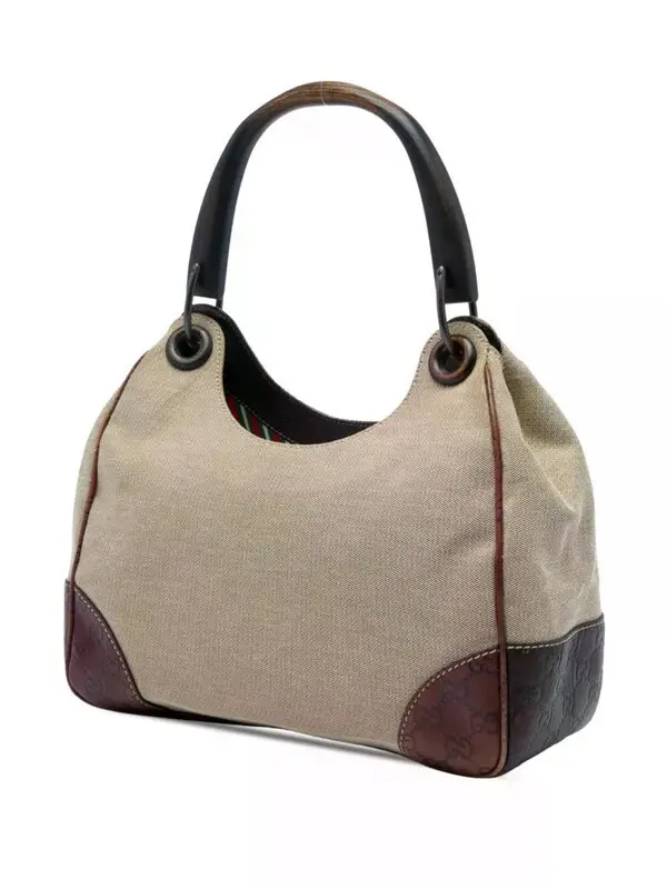 Gucci 2016-2026 Guccissima Trimmed Canvas Colbert Shoulder Bag