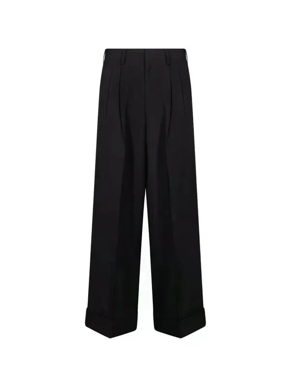 Junya Watanabe Pleated Turn-up Trousers