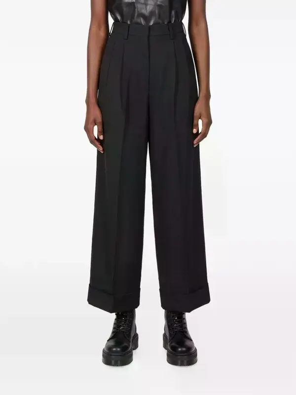 Junya Watanabe Pleated Turn-up Trousers