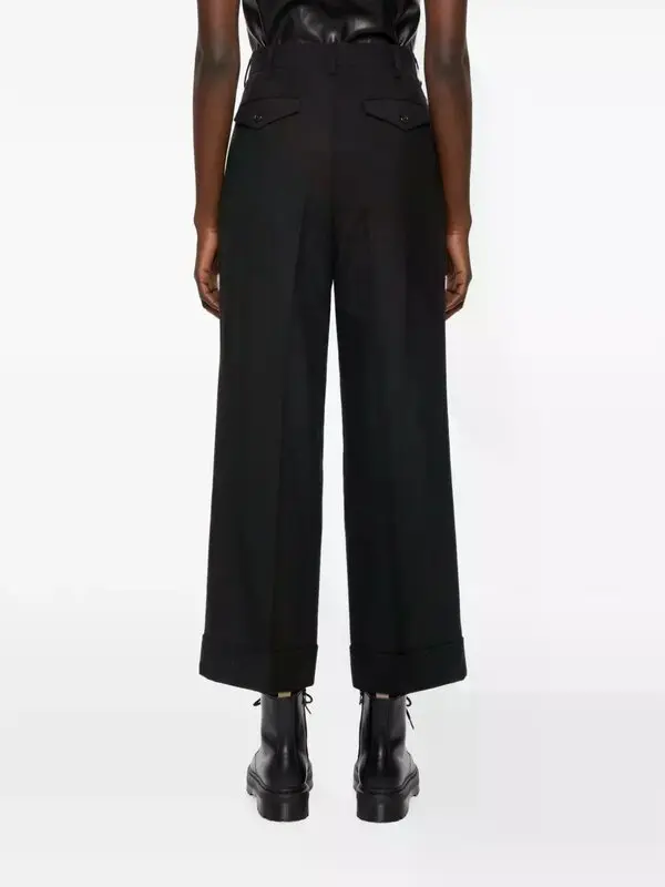 Junya Watanabe Pleated Turn-up Trousers