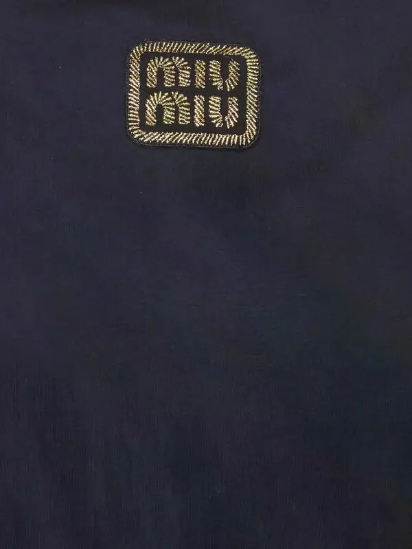 Miu Miu 2023 Logo-appliqué T-shirt