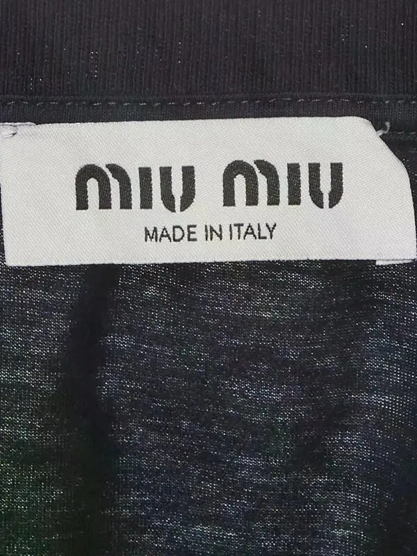 Miu Miu 2023 Logo-appliqué T-shirt