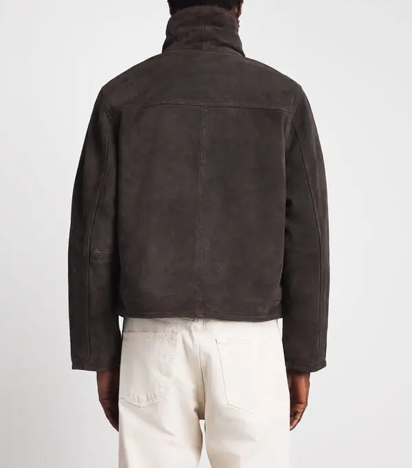 Citizens Of Humanity Suede-shearling Deck Jacket