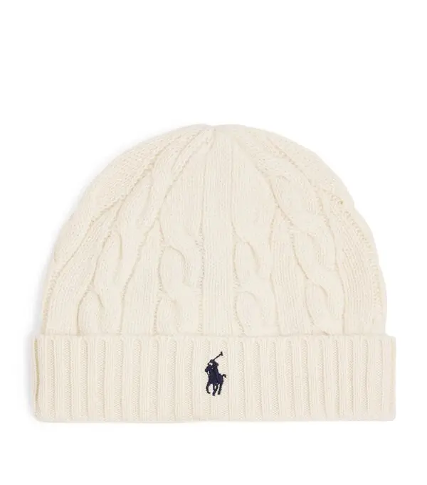 Polo Ralph Lauren Wool-cashmere Beanie - Ivory